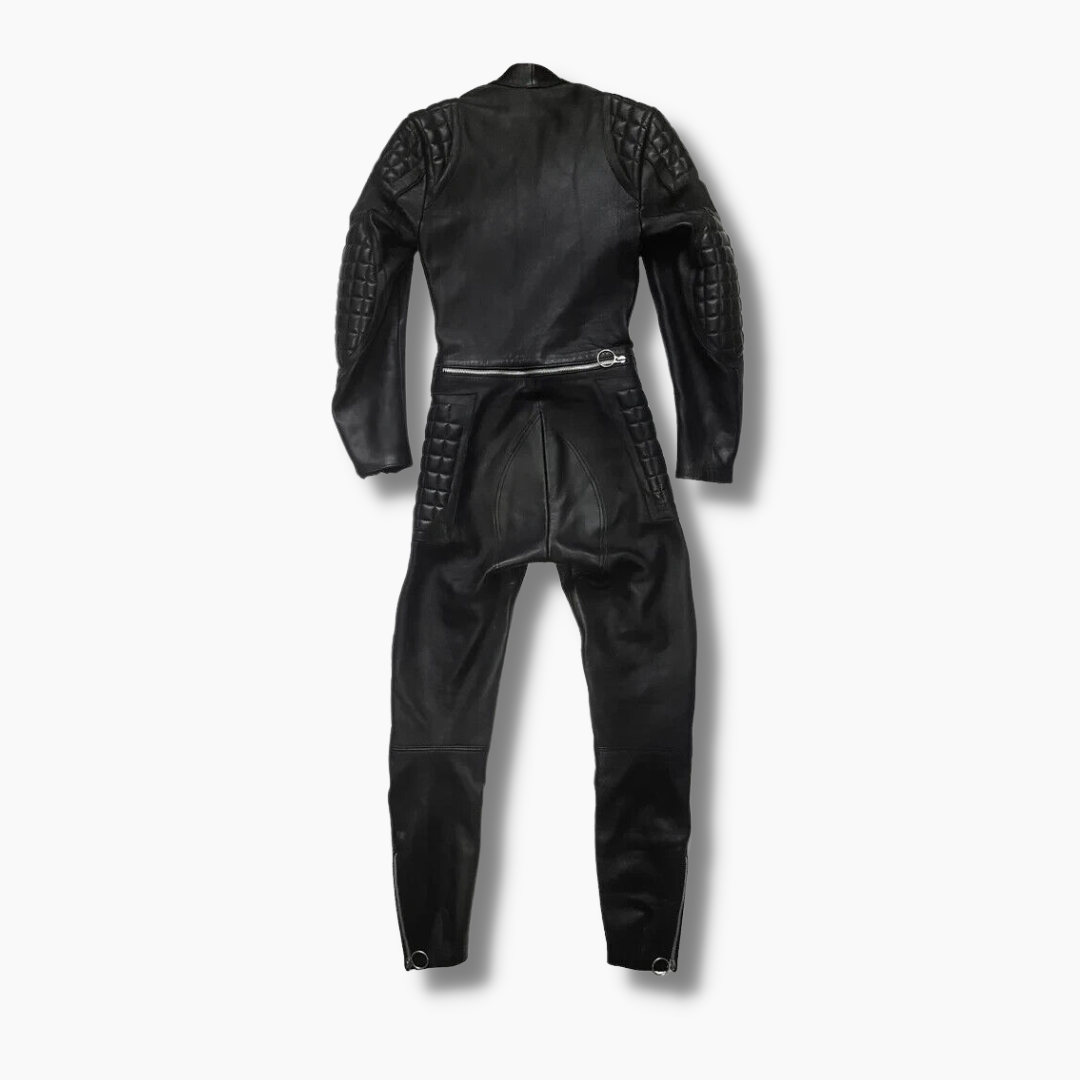 Real Leather biker Jumpsuit | Padded Motorcycle Suit |Premium Quality ...